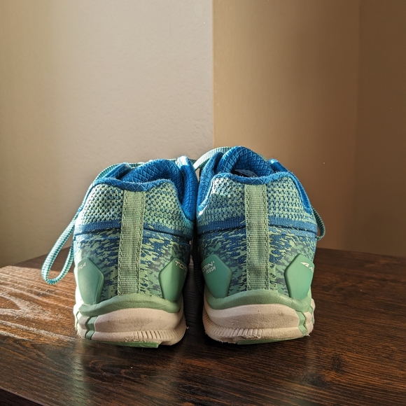 Altra | Shoes | Altra Torin 4 Plush Blue Green Zero Drop Foot Shape ...